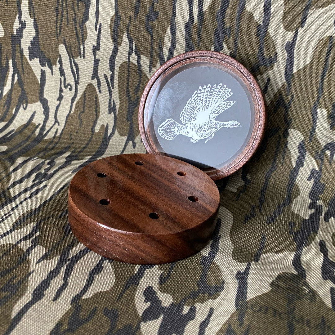 Walnut glass over glass pot call – Smallwood & Sons